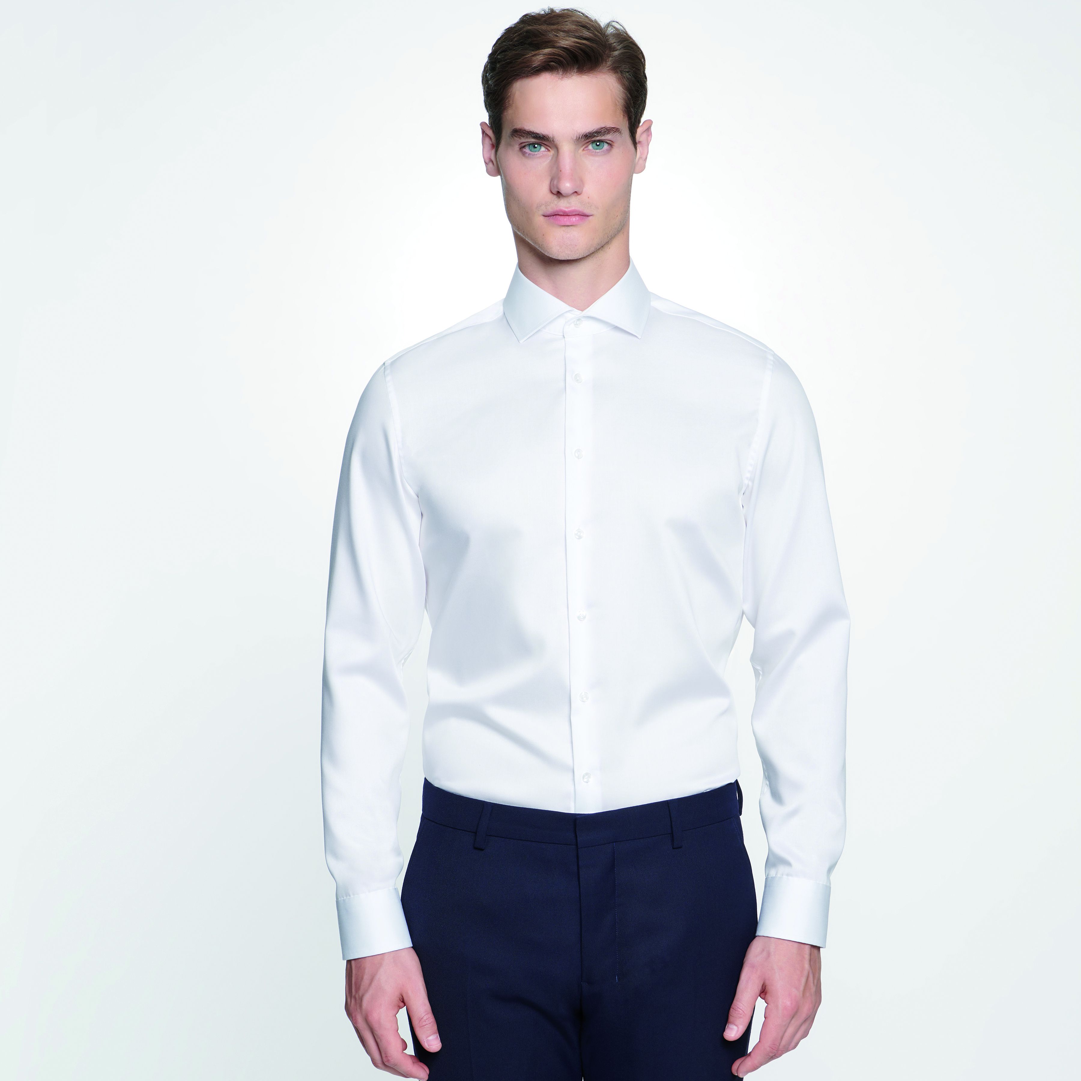 Koszule męskie biznesowe Men`s Shirt Shaped Fit Twill Longsleeve ...